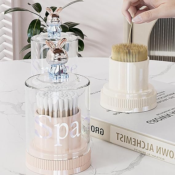 Luxury Rabbit Cotton Bud & Toothpick Box – Martix